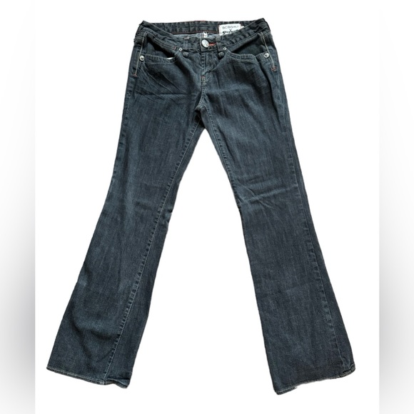 BCBGirls | Jeans | Bcbgirls Washed Black Mid Rise Flare Mick Jeans ...